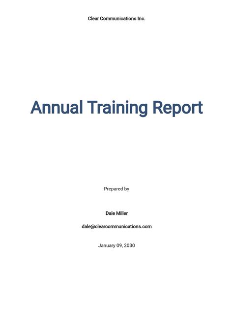 FREE Training Report Templates Edit Download Template Net