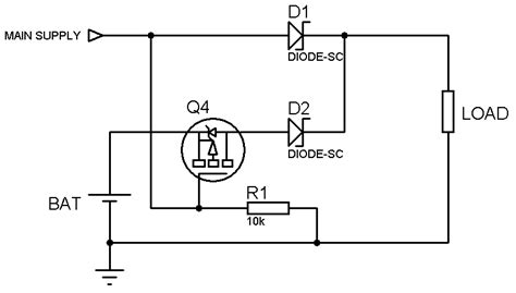Usb Device Switch Between Battery And Usb Power No Microcontroller Circuit Electrical