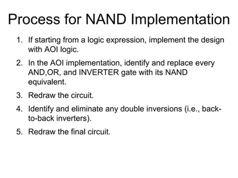 universal logic gate ppt for digital logic design ppt