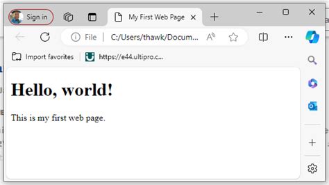 Getting Started With HTML Using Windows Notepad InfoTech Education Corp