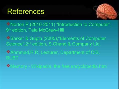 Presentation On Memory PPT