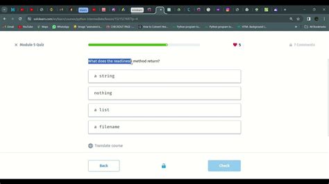 34 Module 5 Quiz Certificate Python Intermediate Sololearn Youtube