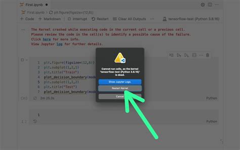 Fixed The Kernel Crashed While Executing Code In The Current Cell Or A Previous Cell NixLoop