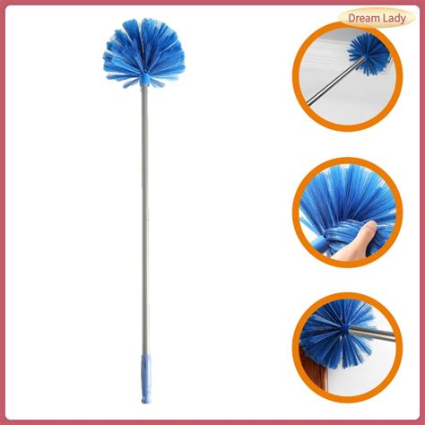 Outdoor Spider Web Remover Cobweb Brush Extension Pole Cleaning Artifact Broom Duster Ruiace Ph