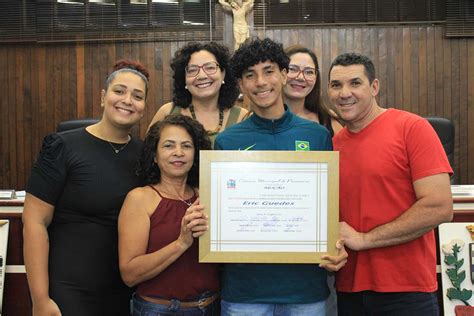 Câmara Presta Homenagem Ao Campeão Mundial Eric Guedes Diário Do Noroeste