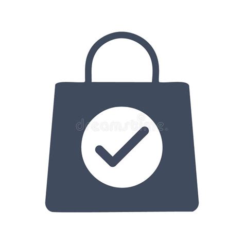 Approved Shopping Bag Icon Representing A Shopping Bag With A Checkmark Symbolizing Approval