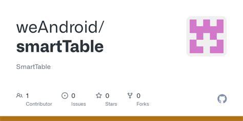 Github Weandroidsmarttable Smarttable
