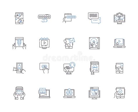 Cloud Computing Outline Icons Collection Cloud Computing Storage Virtualization
