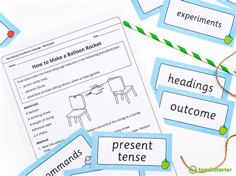 Engaging Procedural Text Activities For Older Babes Teach Starter