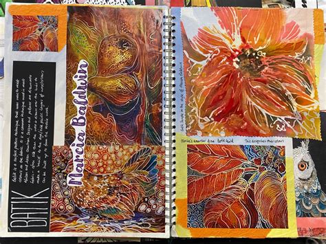 Batik Sketchbook Layout Textiles Sketchbook A Level Art Sketchbook