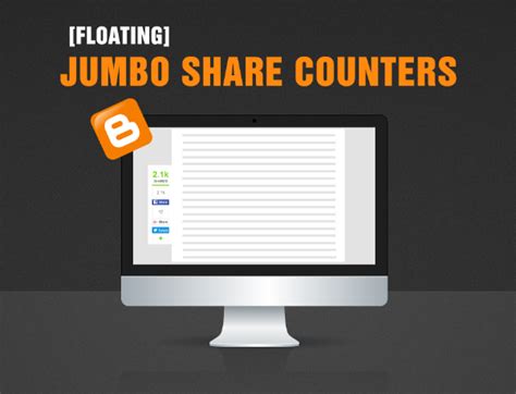 Jumbo Share Counters Floating Social Sharing Bar