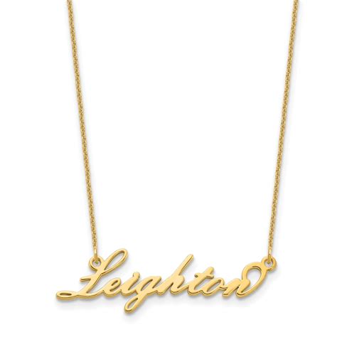 Personalized Cursive Script Embassy Font Nameplate Or Necklace Etsy