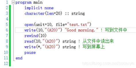 Fortran入门 基本语法一篇通sodaxyh的博客 Csdn博客