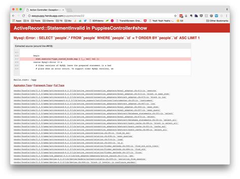 Ruby Random Activerecordstatementinvalid Errors On Rails 4 App On