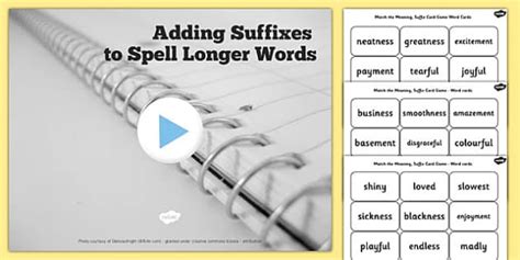 Year 2 Adding Suffixes To Spell Longer Words SpaG PowerPoint