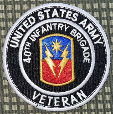 Us Army 40th Infantry Brigade Veteran Patch Decal Patch Co