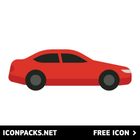 Free Red Sedan Car Icon Symbol Download In Svg And Png Formats