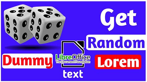 How To Generate Random And Lorem Ipsum Text Libreoffice Writer Auto