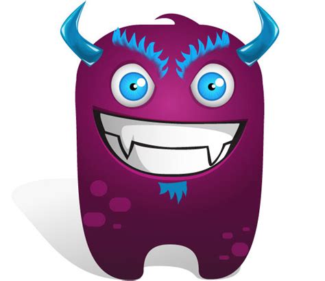 Evil Monster Vector Cartoon Vector Characters