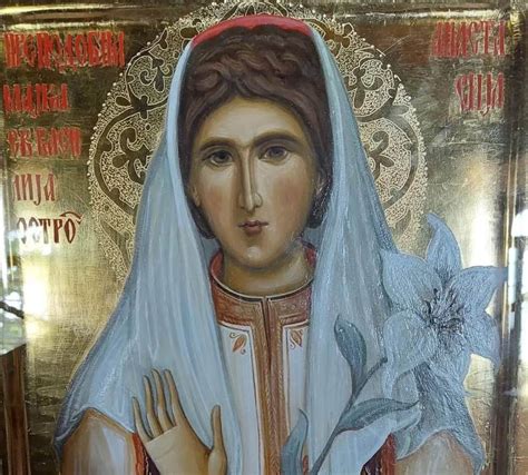 Sveta Anastasija Popovopoljska Svesveta Bogorodica Je Izabrala Nju Da
