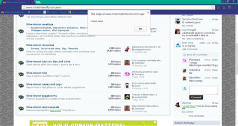 Error Forum Discussion Mine Imator Forums