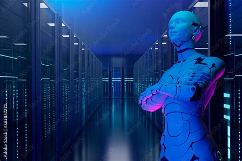 Ai Robot Process Automation Rpa Security Cloud Digital Technology Futuristic Background 3d