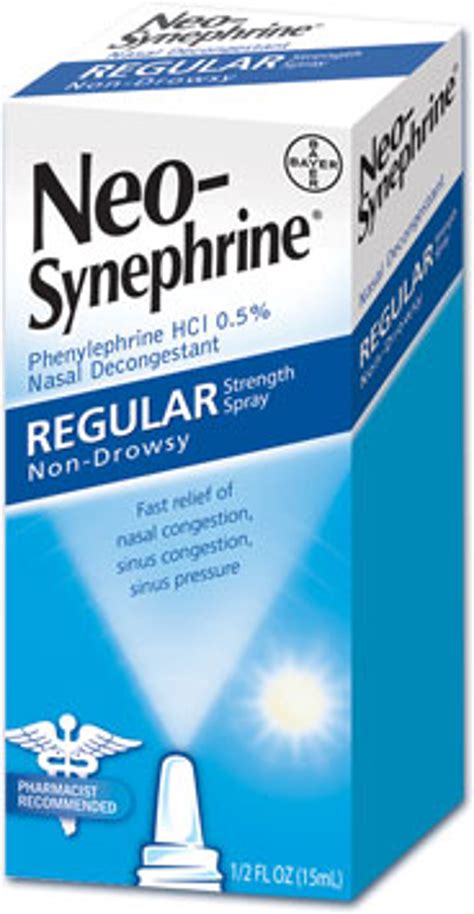 Bayer Neo Synephrine Nasal Spray Regular Strength 1 2 15ml Bt Medex Supply