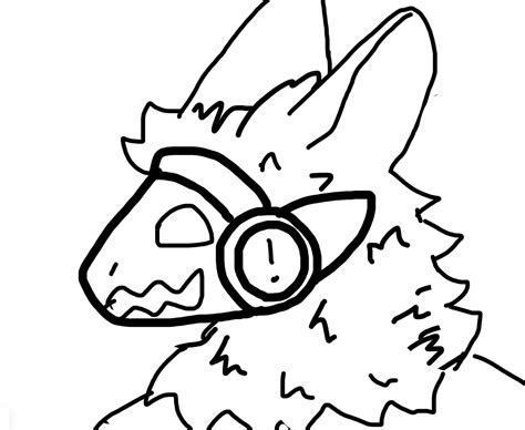 First Drawing Of A Protogen Art By Me R Protogen