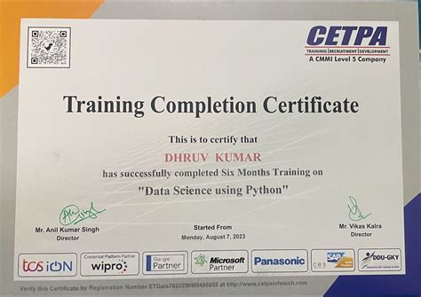 Dhruv Kumar On Linkedin Datascience Pythonprogramming Dataanalytics Cetpa Machinelearning