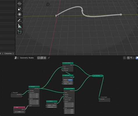 Transforms Can We Scale A Curve Relative To The Distance Between Two Objects I Tried Doing It