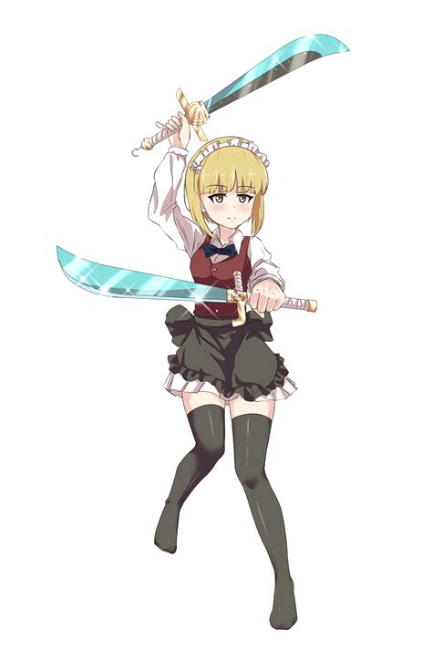 Lass Named Cutlass Holding Cutlasses I Can Show My Self Out Thank You