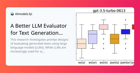 A Better Llm Evaluator For Text Generation The Impact Of Prompt Output