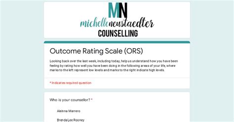 Outcome Rating Scale Ors