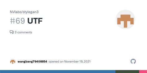 Utf · Issue 69 · Nvlabsstylegan3 · Github