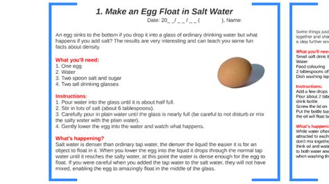 Make An Egg Float In Salt Water By Seon Kim On Prezi