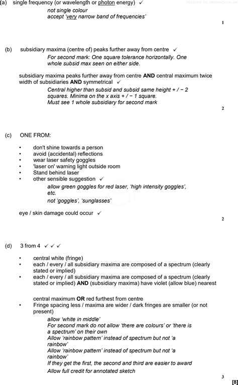Diffraction Questions Revisely