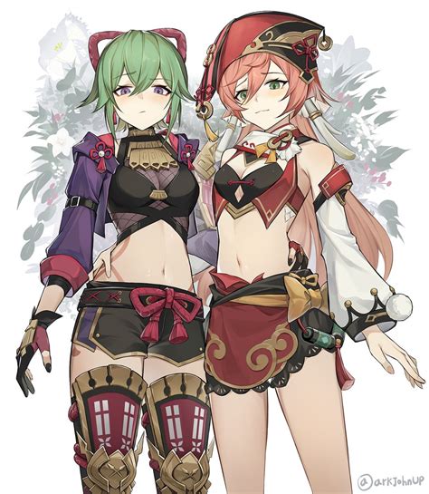 ☀️hinata🌸煙緋推し⚖️ On Twitter Rt Arkjohnup 原神 Belly Duo
