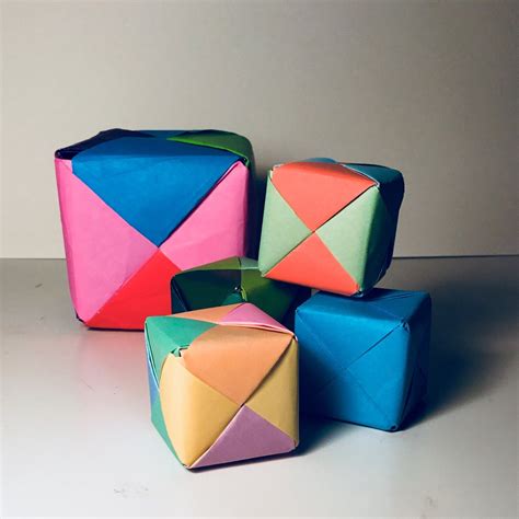 Modular Origami Cube 13 Steps Instructables