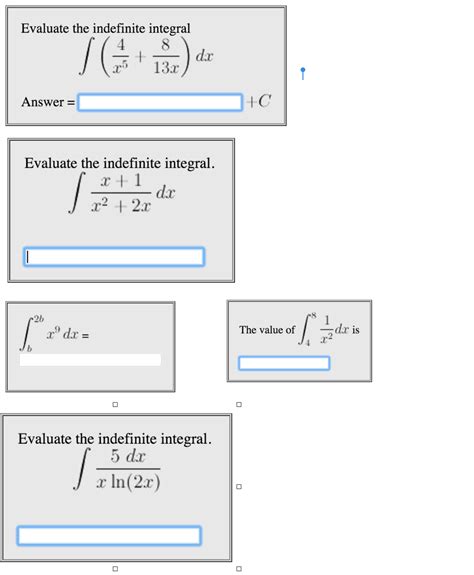 Solved Evaluate The Indefinite Integral Integral 4 X 5