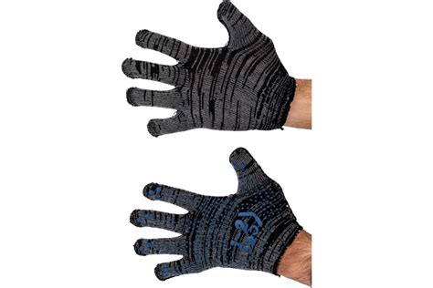 Трикотажные перчатки 1-2-Pro с точечным ПВХ покрытием, 4-х нитка, 10 ...