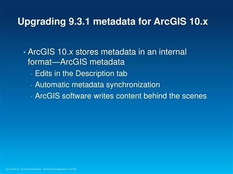 Ppt Working With Metadata In Arcgis Powerpoint Presentation Free