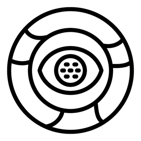 Premium Vector Cyber Eye Icon Outline Vector Hacker Crime Data Fraud