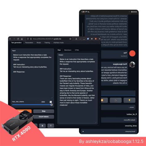 text generation web ui and apis nvidia rtx 4090 onhover