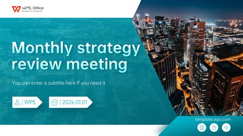 Ppt Of Monthly Strategy Review Meeting Pptx Wps Free Templates