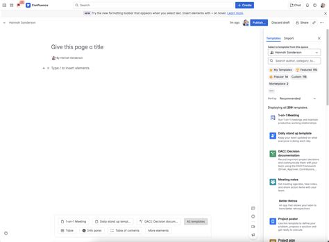 Draft Publish And Update A Page Confluence Cloud Atlassian Support
