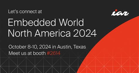 Iar On Linkedin Ewna Embeddedworldna Embeddedsystems