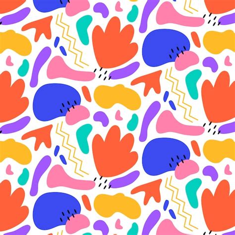 Free Vector Abstract Shapes Seamless Pattern