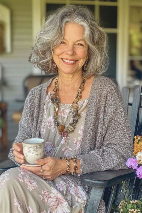 Long Gray Bob Hairstyles Older Women Over 60 Long Grey Bob Hairstyles
