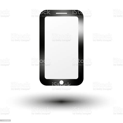 스마트폰 아이콘입니다 스마트 장치 현대 휴대 전화 벡터 그림입니다 3차원 형태에 대한 스톡 벡터 아트 및 기타 이미지 3차원 형태 건설 현장 공란 Istock
