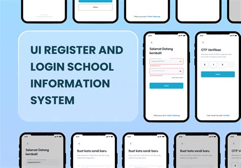 Desain Ui Register And Login School Information System Figma